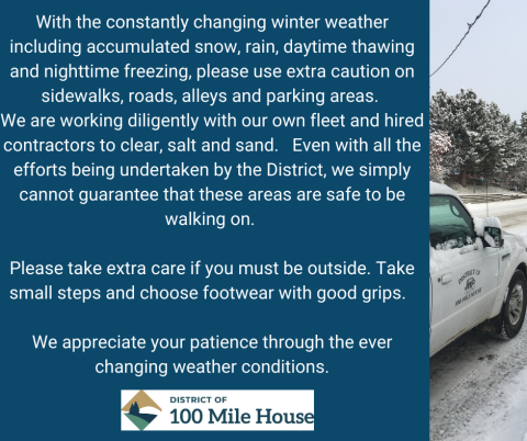 Use Caution on sidewalks, roads, alleys, and parking areas | District ...